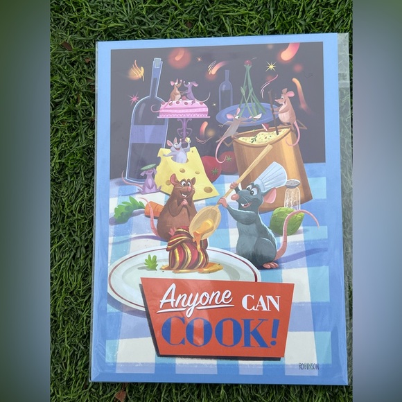 Art | 224 Disney Parks Remy Ratatouille Anyone Can Cook 5x7 Postcard ...
